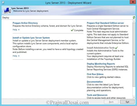 Installation Of Lync Server Standard Edition Part Snap Prajwal Desai