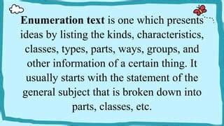 ENG Q MODULE Various Text Types Pptx Science
