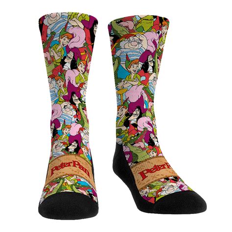 Peter Pan Socks Stacked Characters Disney Socks Rock Em Socks