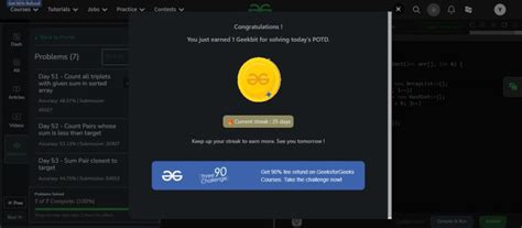 Gfg160 Geekstreak2025 Day48 Codingchallenge Geeksforgeeks