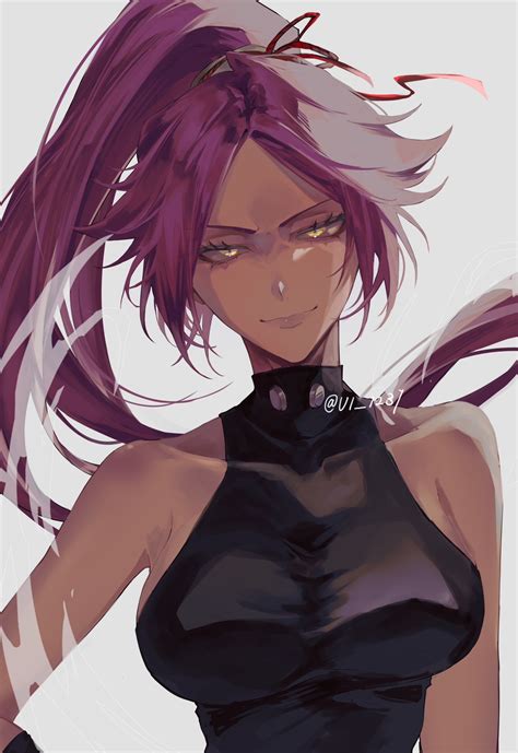 Shihouin Yoruichi Bleach Drawn By Ui1231 Danbooru