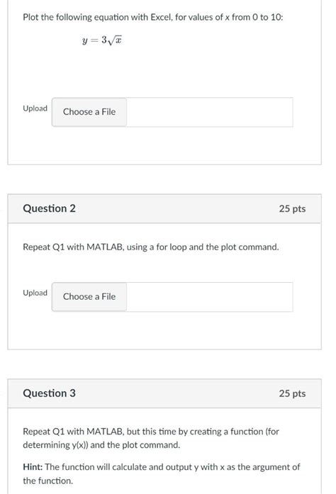Solved Plot The Following Equation With Excel For Values Of Chegg