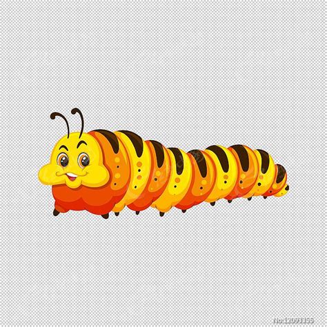 卡通毛毛虫虫子彩色动物图片 卡通手绘 编号12093355 红动中国