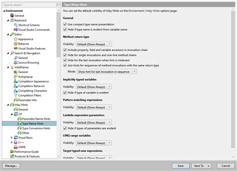 C Type Name Hints Resharper Documentation