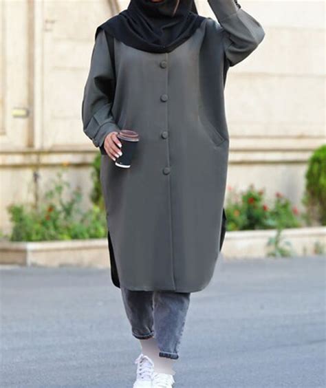 ۴۴ مدل مانتو دانشجویی جلو بسته جدید ۱۴۰۲ ؛ استایلی به روز و شیک داشته