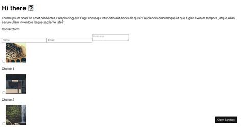 Form App Codesandbox