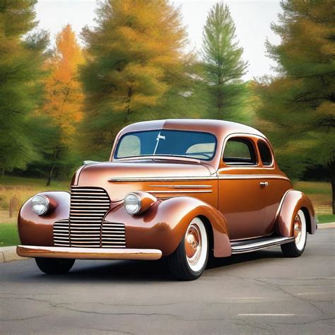 Classic Elegance 1939 Chevrolet Coupe With Copper Rims