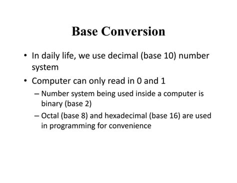 Numbering System Base Conversion Pdf Computing Technology And Computing