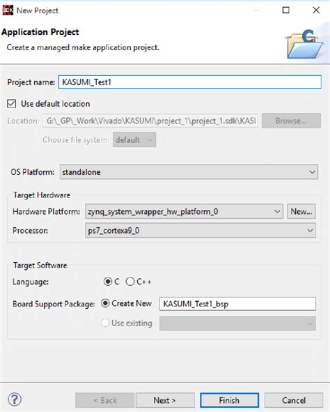 Sdk Creating Application Project Bare Metal Code Download Scientific Diagram