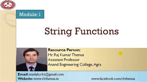 lecture 38 string functions hindi urdu youtube