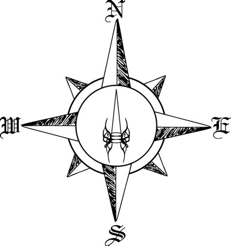 Compass Rose Openclipart Compass Rose Rose Drawing Compass Rose