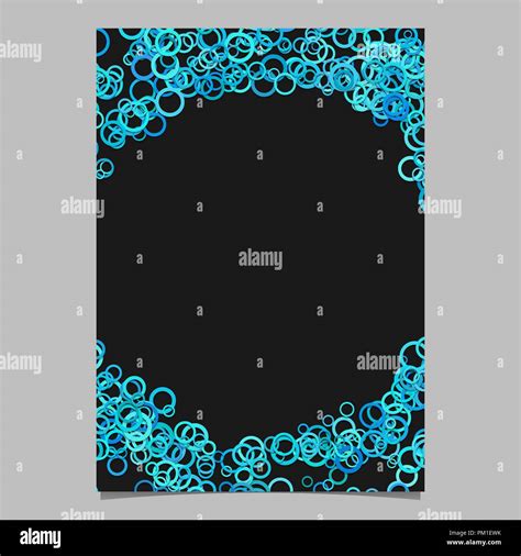 Color Abstract Random Circle Pattern Card Template Vector Brochure Background Stock Vector