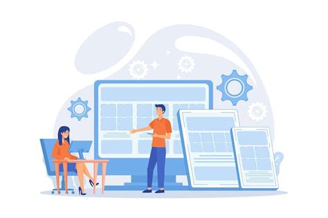 Premium Vector Adaptive Mobile App Interface Web Optimization