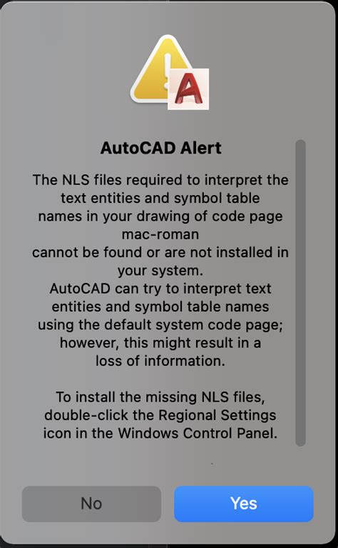 nls files referencing windows control panel when opening dwg or dxf