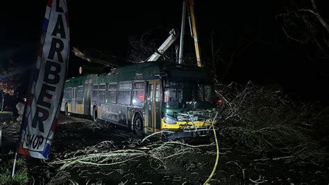 Bomb Cyclone Winds Topple Tree Onto Bus In Seattle Fox 13 Seattle