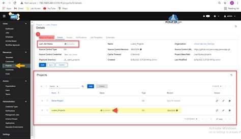 Step By Step Guide To Configure First Project Job Template On Ansible Awx Tower Vgeek Tales