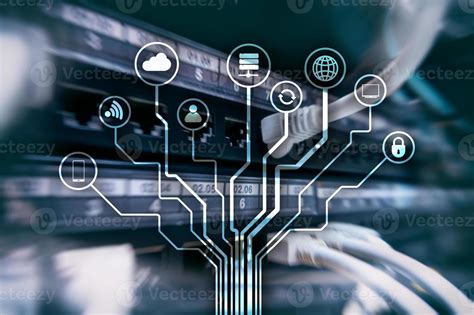 Iot Internet Of Things Telecommunication Concept Server Room
