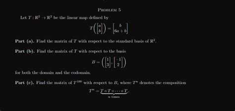 Let T R2R2 Be The Linear Map Defined By Chegg Com