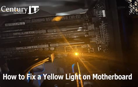 How To Fix A Yellow Light On Motherboard