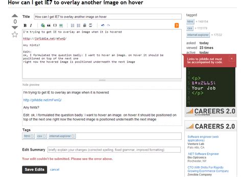 Make Error Notifications In Posts More Obvious Visible Meta Stack Exchange