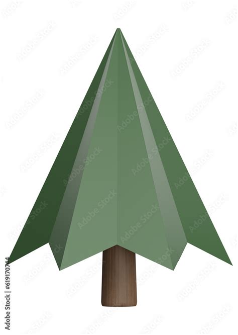 3d Tree For Landscape Design Garden And Park Green Tree Icons For City Maps And Games