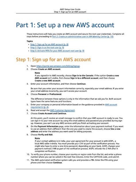 How To Create New Aws Account Pdf