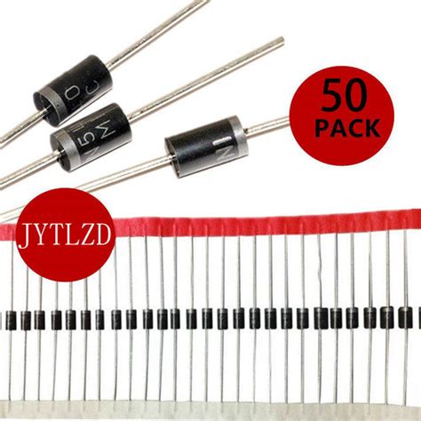Rectifier Diode 1n5400 3a 50v Silicon Standard Recovery Mic Axial Rectifier Diodes Pack Of 50