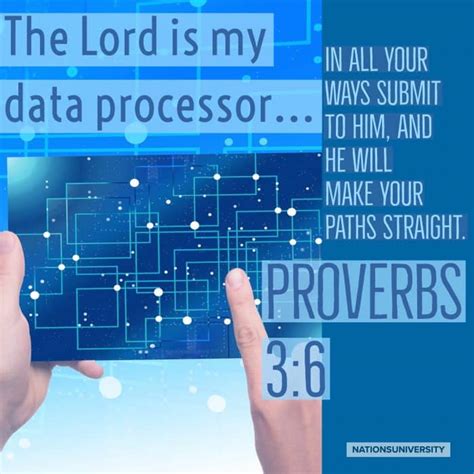 Weekly Reflection The Lord Is My Data Processor Nationsu Nationsu
