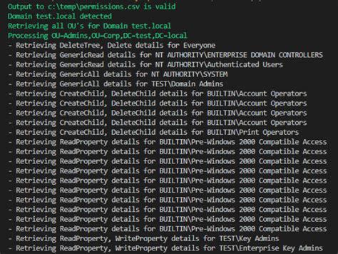 Powershell Is Fun Report On Active Directory Ou Permissions Using Powershell