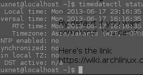 How To Setup Time Date GUI On Archlinux