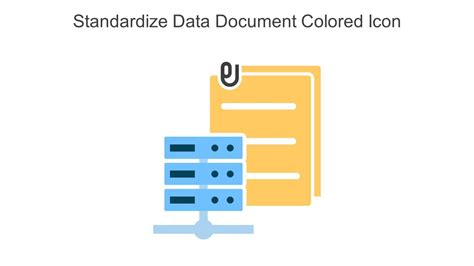 Standardize Data Document Colored Icon In Powerpoint Pptx Png And