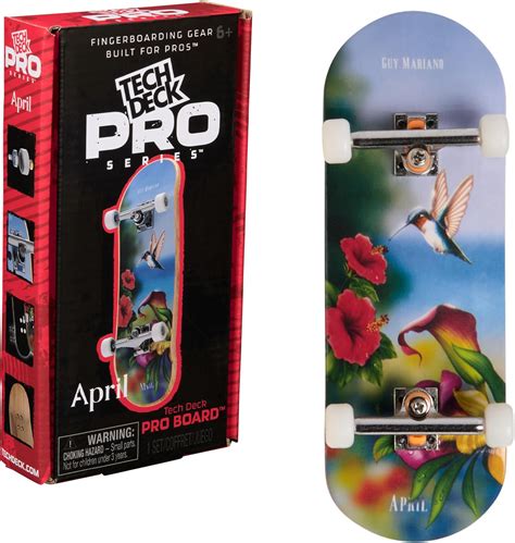 Tech Deck April Pro Series Finger Board With Storage Display Built For Pros