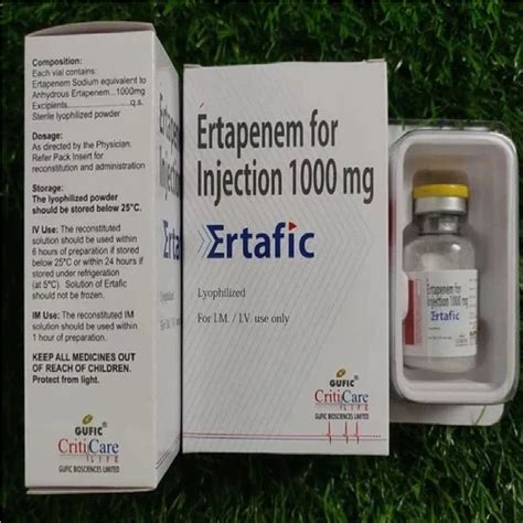 Ertapenem Injection 1000mg Vasudev Enterprise