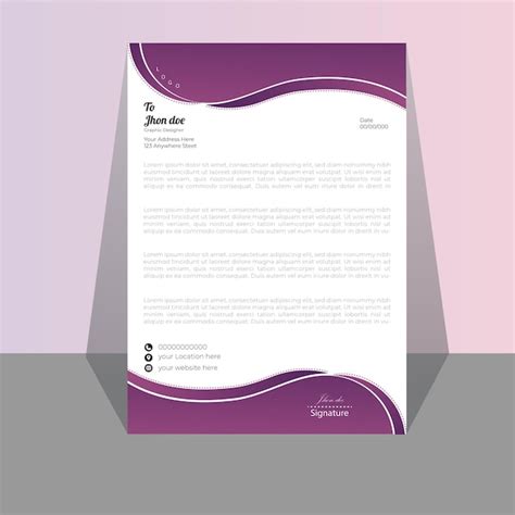 서류 헤드 디자인 템플릿 준비된 인쇄 프리미엄 벡터