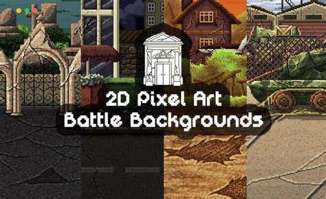 2d 游戏像素化风格战斗背景 2d Pixel Art Battle Backgrounds Cgalpha