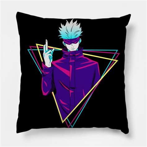 Jujutsu Kaisen Satoru Gojo Throw Pillow Jujutsu Kaisen Store