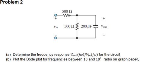 Solved A Determine The Frequency Response Chegg
