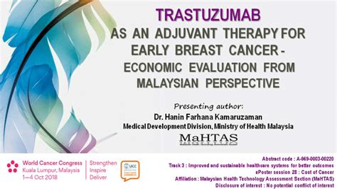 Pdf Trastuzumab As An Adjuvant Therapy For Early Breast Cancer Economic Evaluation From
