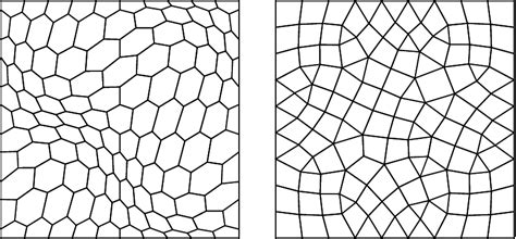 The Hexagonal Mesh And The Mixed Mesh For Examples And Download Scientific Diagram
