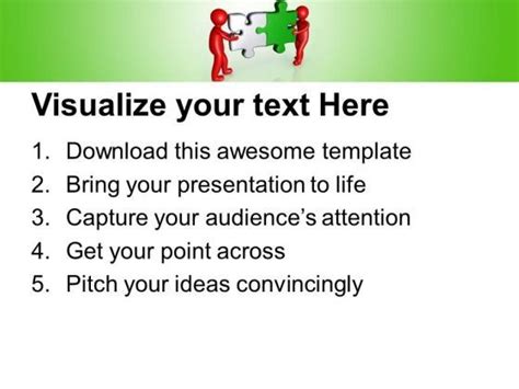 Connecting Jigsaw Puzzles Business Solution Powerpoint Templates Ppt