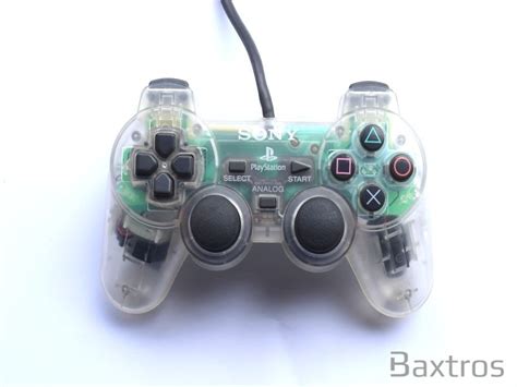 PS Official Dual Shock Controller Crystal Grade A Condition Baxtros
