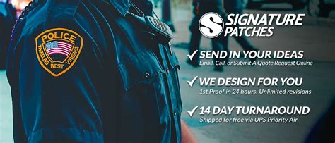 Custom Police Uniform Patches Police Patches Signature Patches