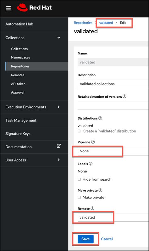 Importing Ansible Validated Content Into Private Automation Hub