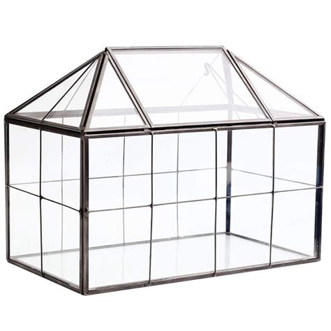 Glass Glass Terrarium Handmade House Shape Geometr Vicedeal