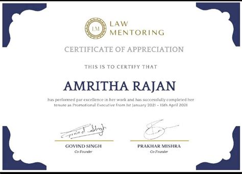 Amritha Rajan On Linkedin Law Team Internship Education