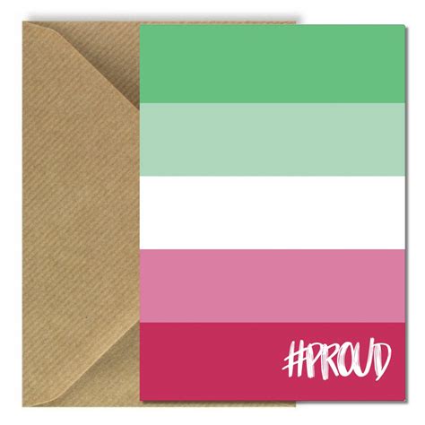 Abrosexual Pride Flag Proud Greeting Card Rectangle The Pride Shop®