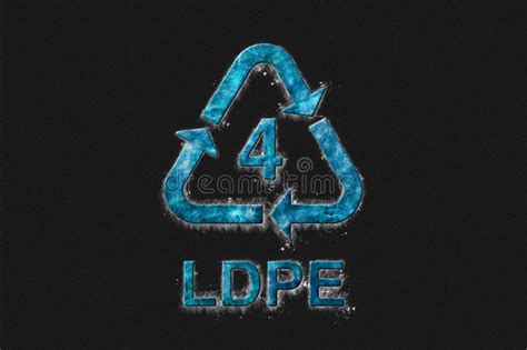 Ldpe Plastic Recycling Symbol Ldpe 4 Stock Illustration Illustration