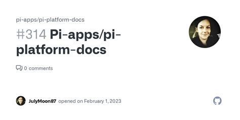 Pi Appspi Platform Docs · Issue 314 · Pi Appspi Platform Docs · Github