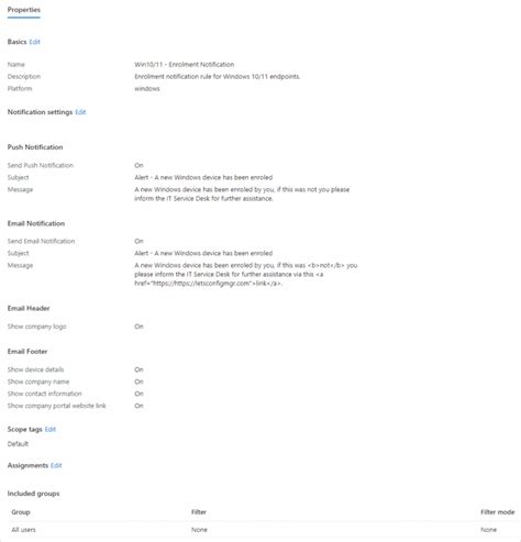 Enrolment Notifications Via Microsoft Intune Lets Configmgr