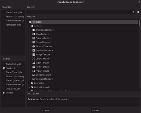 Use Create New Resource Menu Instead Of A Long List When Creating A New Custom Resource Issue